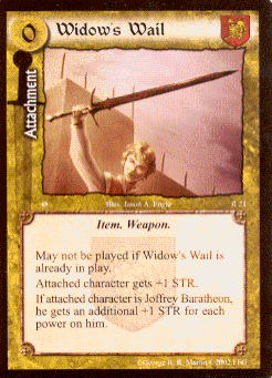 Widow's Wail (ASoS) | CardGuide Wiki | Fandom