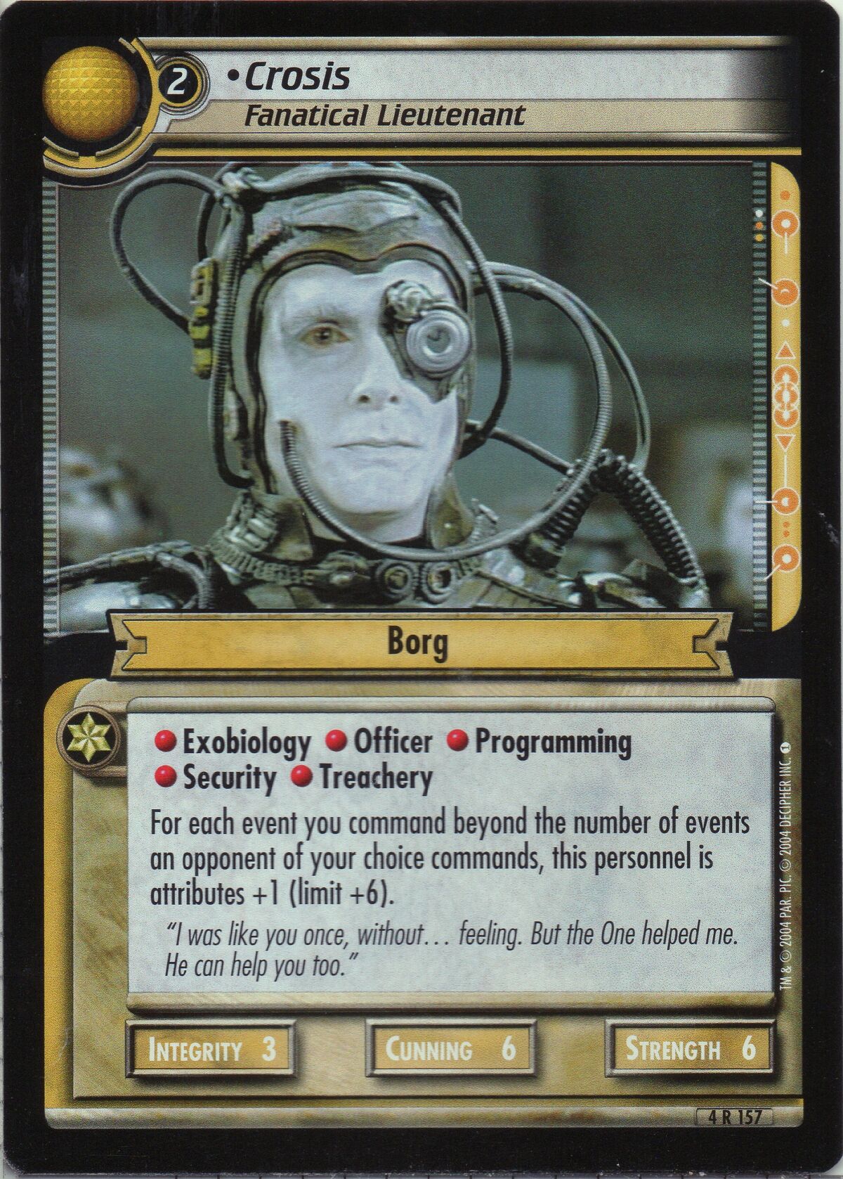Crosis Fanatical Lieutenant Ne Cardguide Wiki Fandom