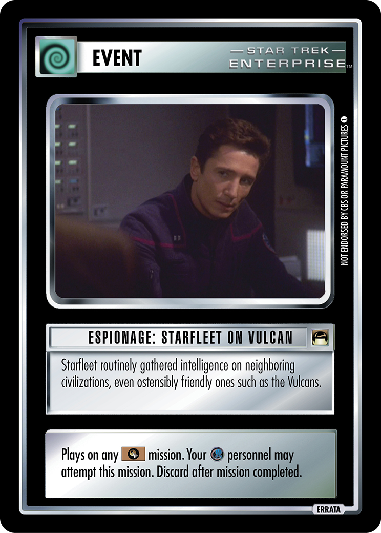 Espionage Starfleet On Vulcan Llap Errata Cardguide Wiki Fandom