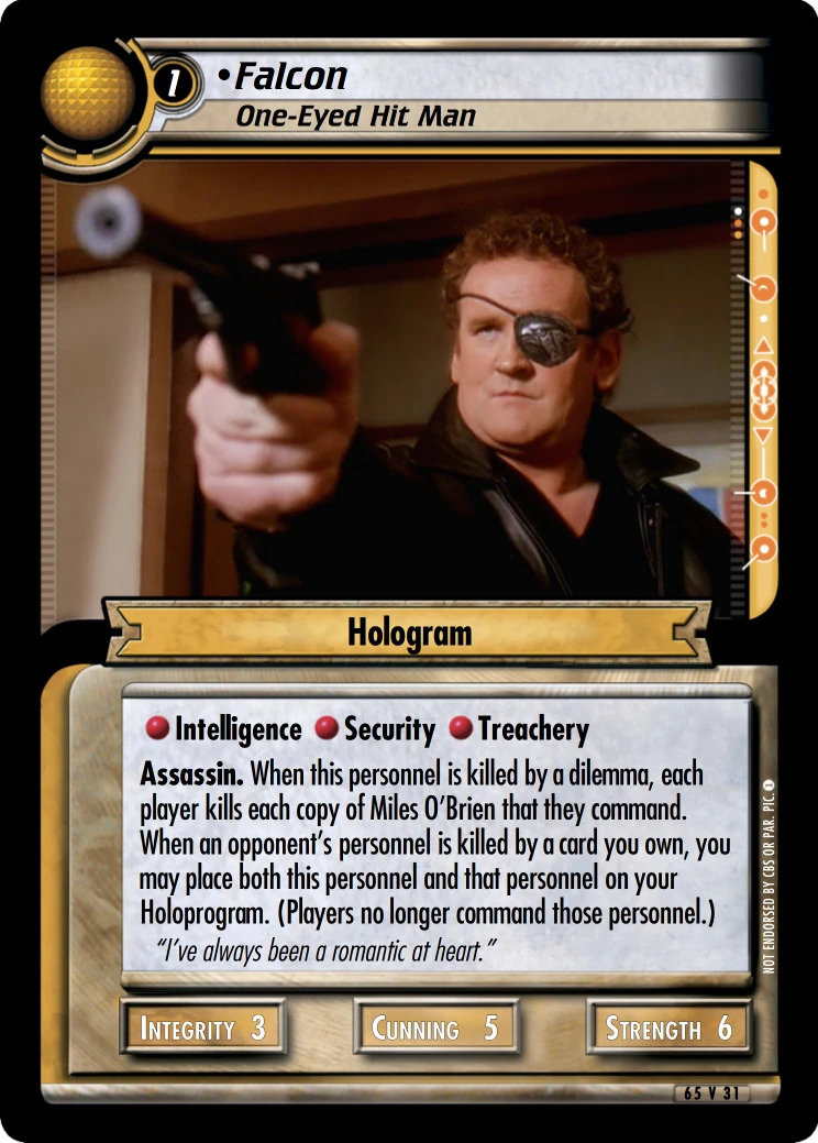 Falcon - One-Eyed Hit Man (RoF) | CardGuide Wiki | Fandom