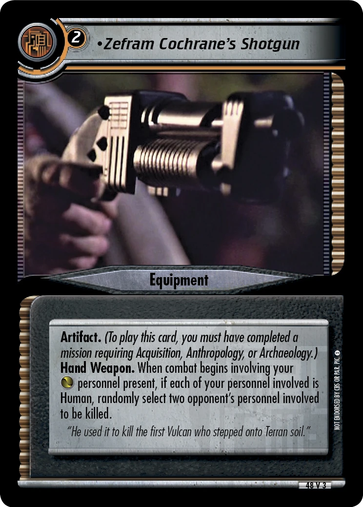 Zefram Cochrane's Shotgun (LPU) | CardGuide Wiki | Fandom
