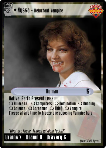 Nyssa - Reluctant Vampire (RD1) | CardGuide Wiki | Fandom