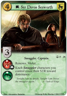 Ser Davos Seaworth (TGF) | CardGuide Wiki | Fandom