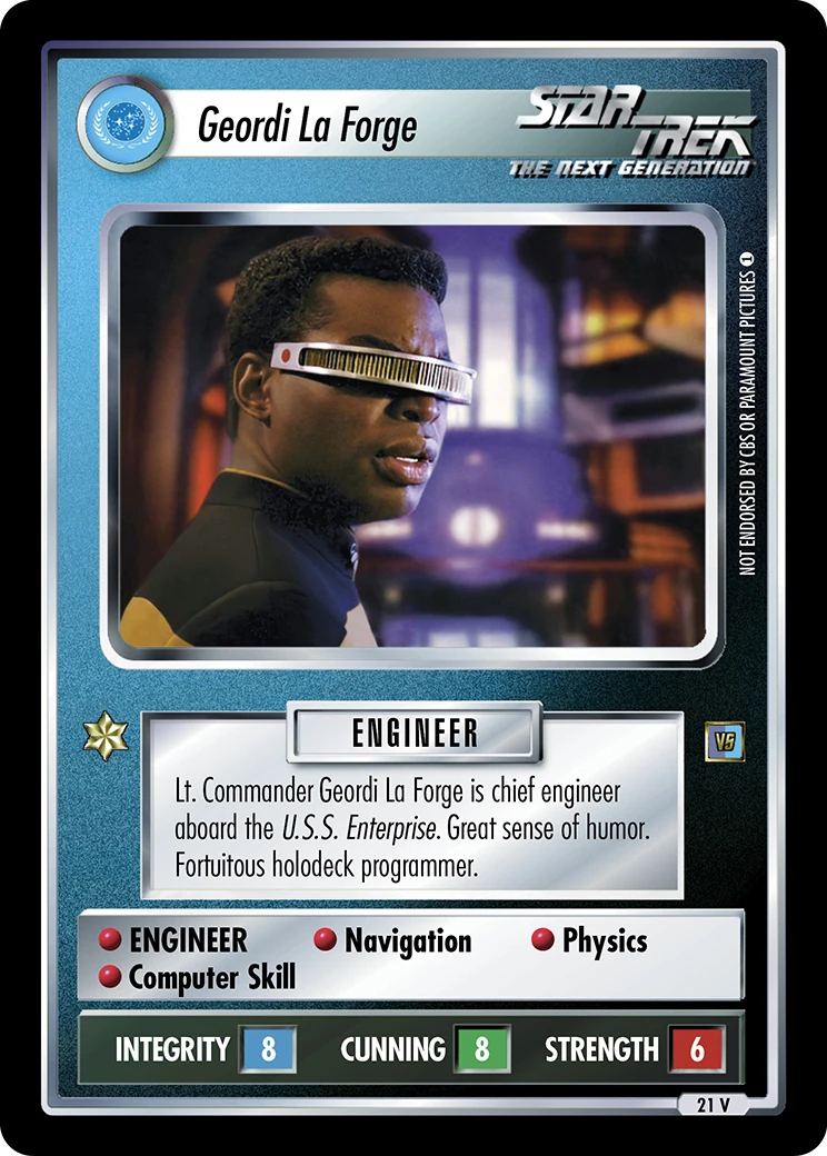 Geordi La Forge (SFLS) | CardGuide Wiki | Fandom