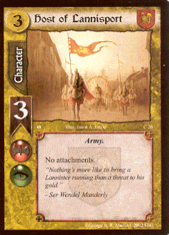 Host of Lannisport (ASoS) | CardGuide Wiki | Fandom