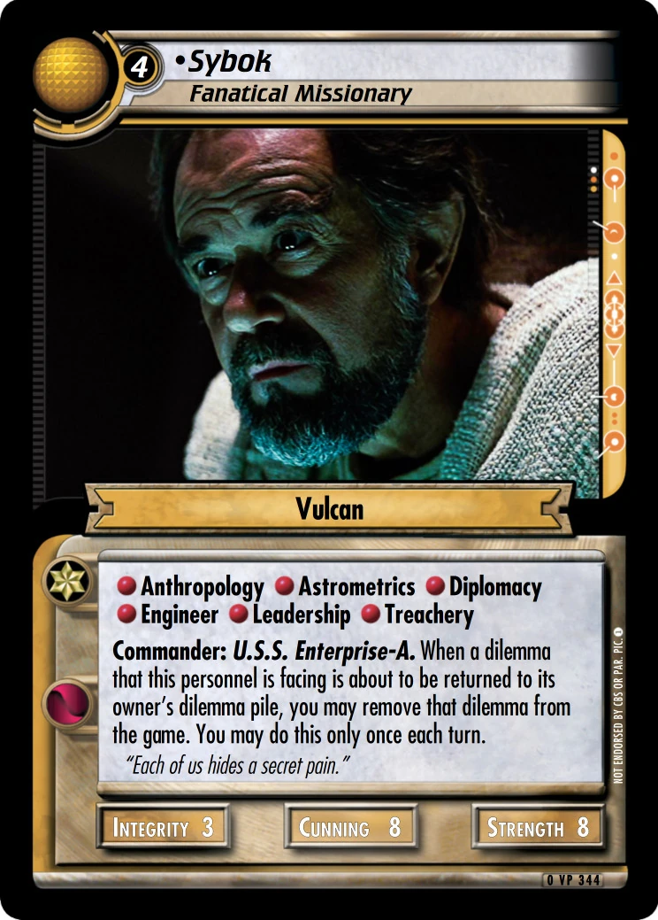 Sybok - Fanatical Missionary (VP) | CardGuide Wiki | Fandom