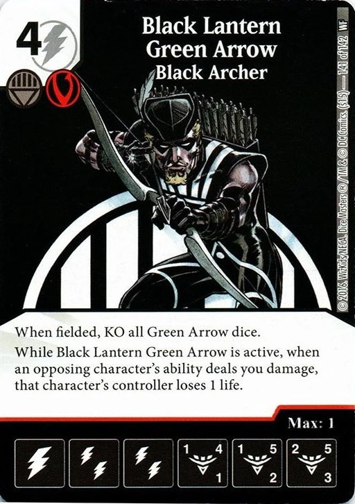 Black Lantern Green Arrow - Black Archer (WFDM) | CardGuide Wiki | Fandom