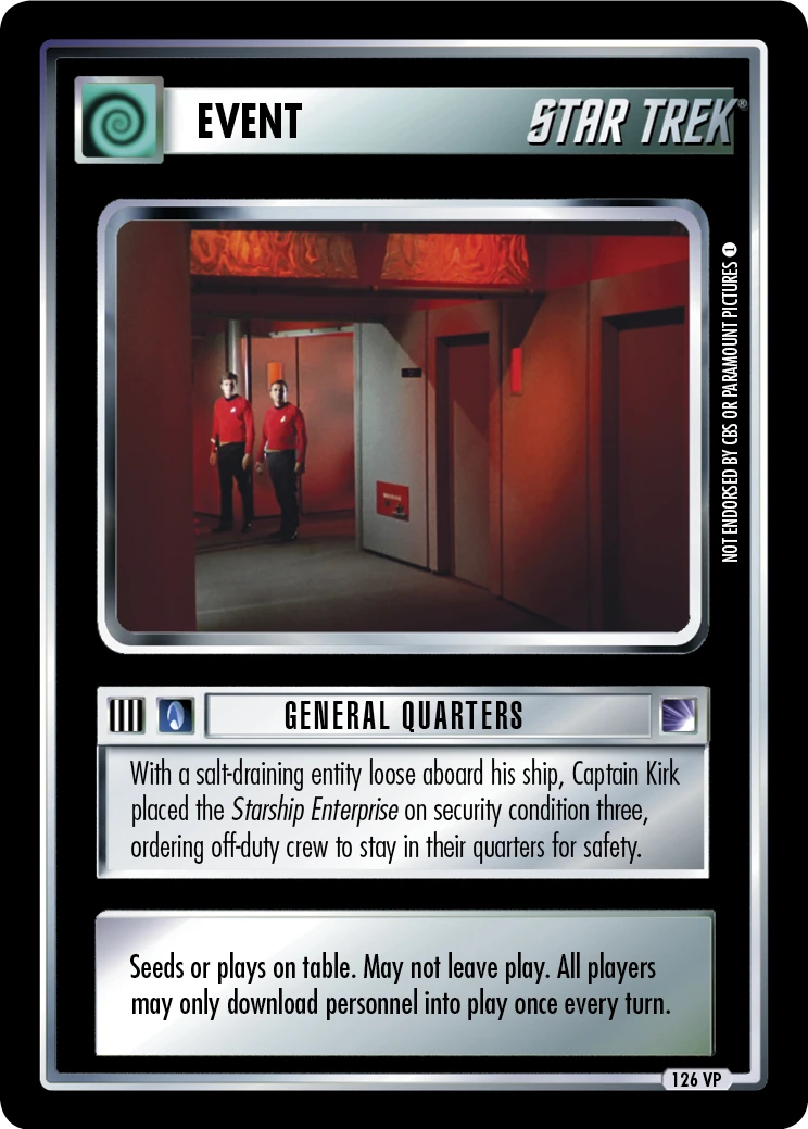 General Quarters (VP) | CardGuide Wiki | Fandom