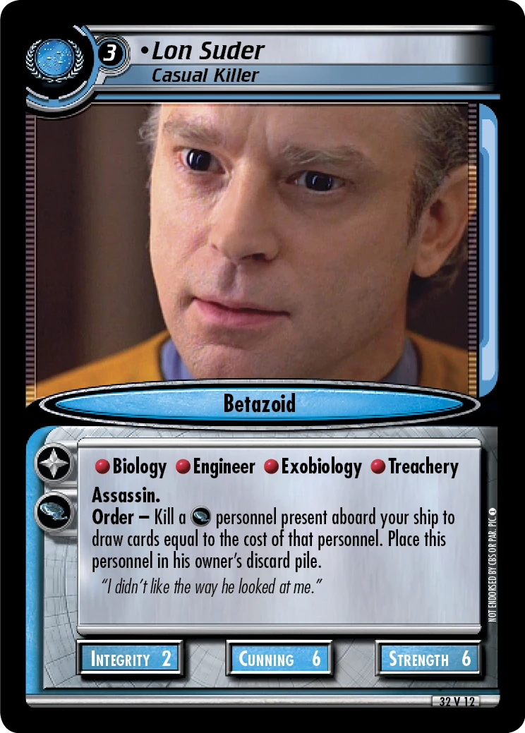 Lon Suder - Casual Killer (20A) | CardGuide Wiki | Fandom