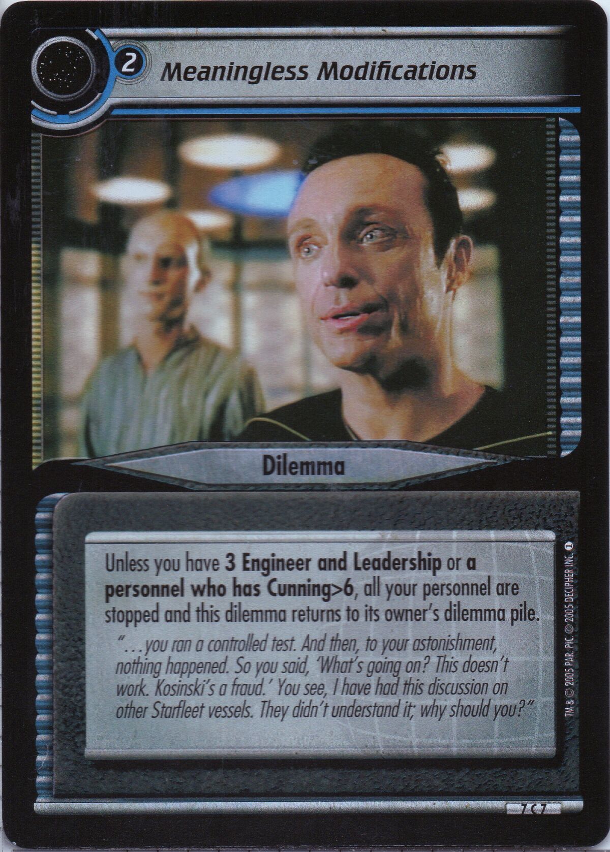 Meaningless Modifications Snw Cardguide Wiki Fandom