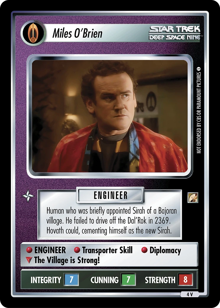Miles O'Brien (DrPe) | CardGuide Wiki | Fandom