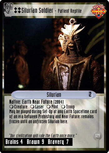 Silurian Soldier - Patient Reptile (TL) | CardGuide Wiki | Fandom