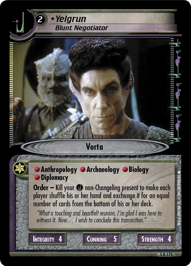 Yelgrun - Blunt Negotiator (Errata) | CardGuide Wiki | Fandom