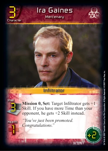 Ira Gaines - Mercenary (D0) | CardGuide Wiki | Fandom