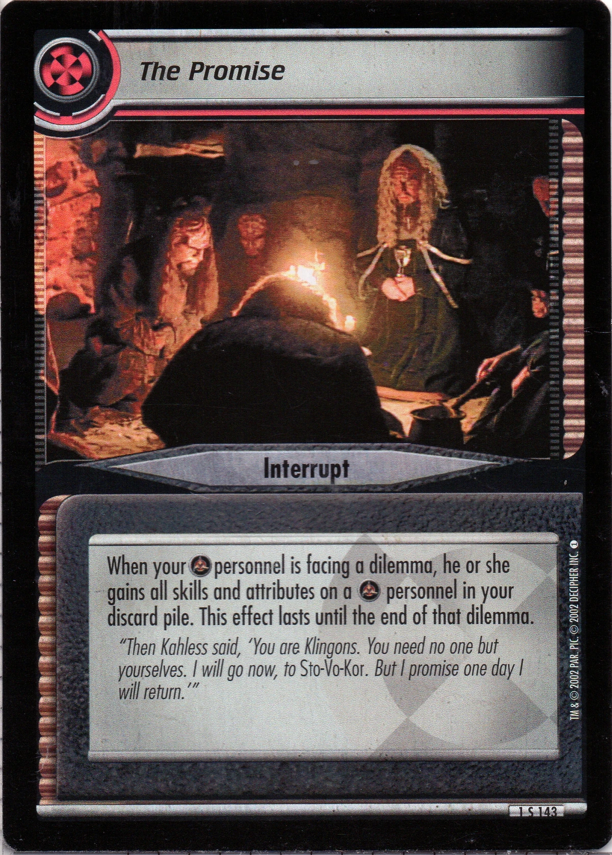 The Promise (2E) | CardGuide Wiki | Fandom