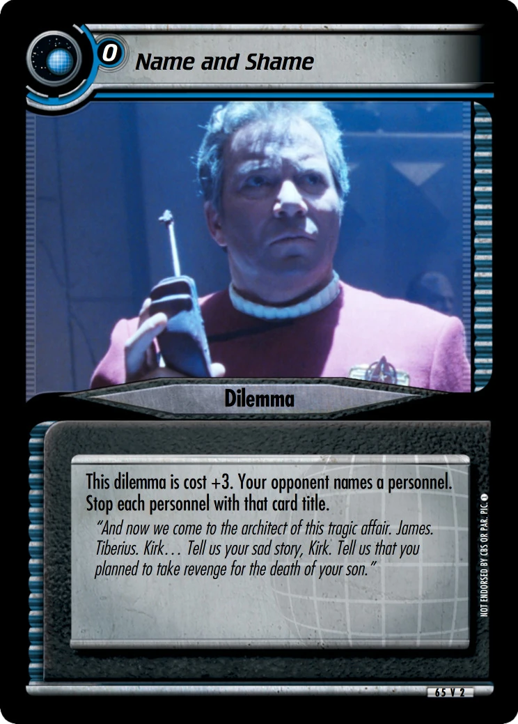 Name and Shame (RoF) | CardGuide Wiki | Fandom