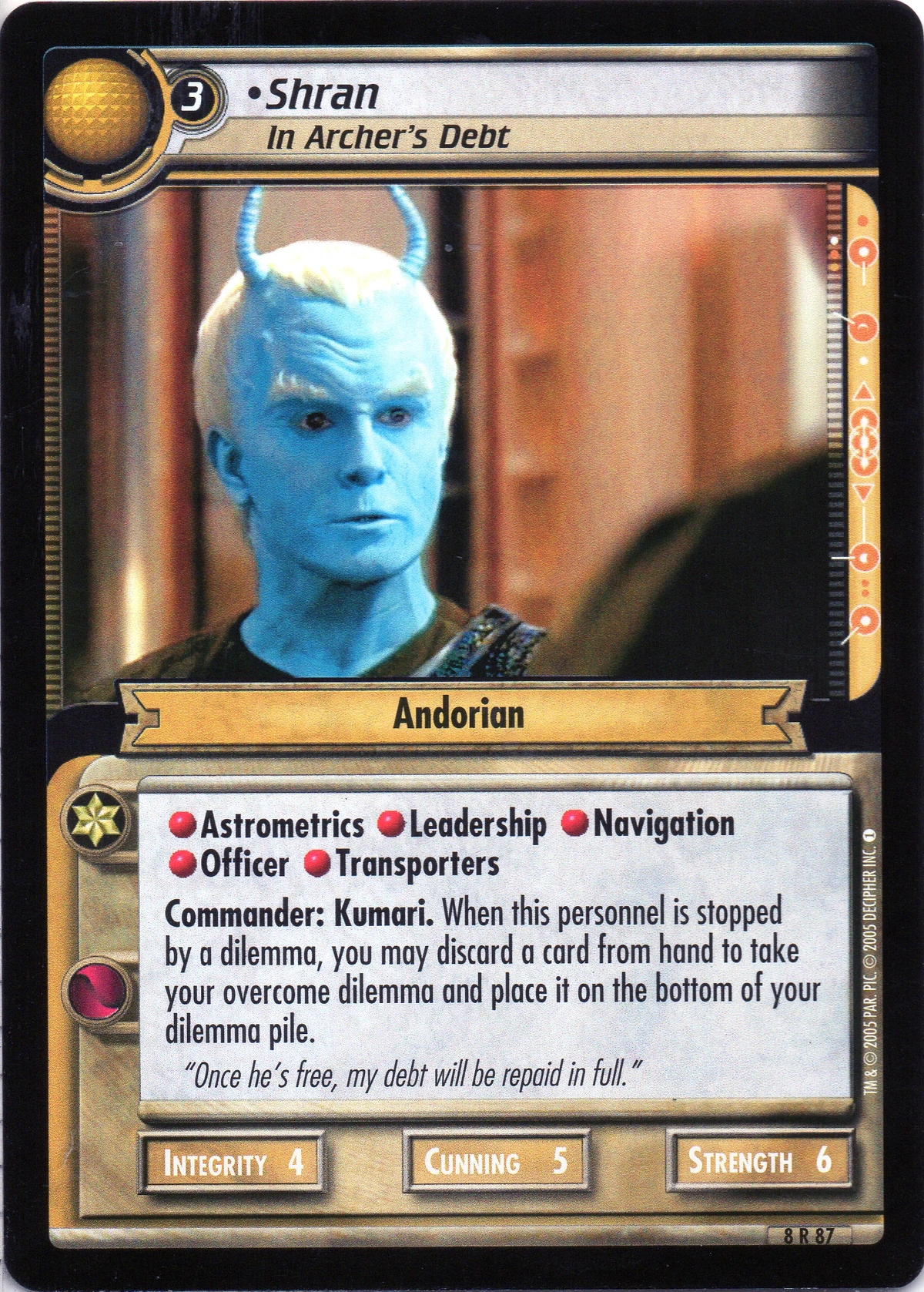 Shran | CardGuide Wiki | Fandom