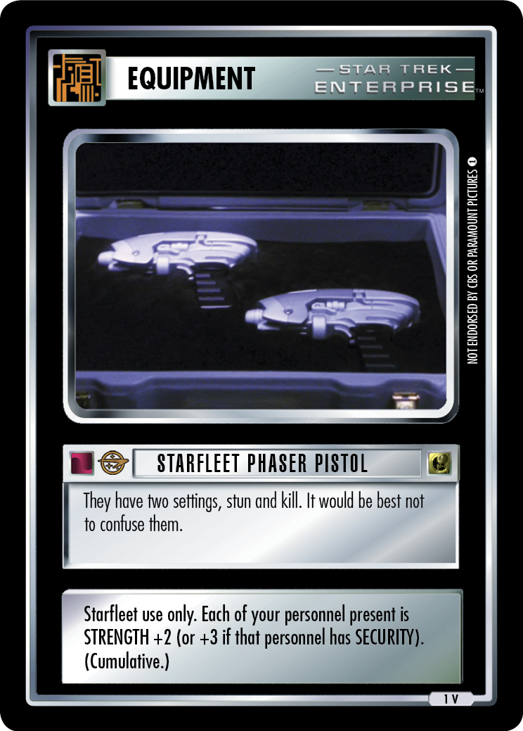 Starfleet Phaser Pistol Ecr Cardguide Wiki Fandom