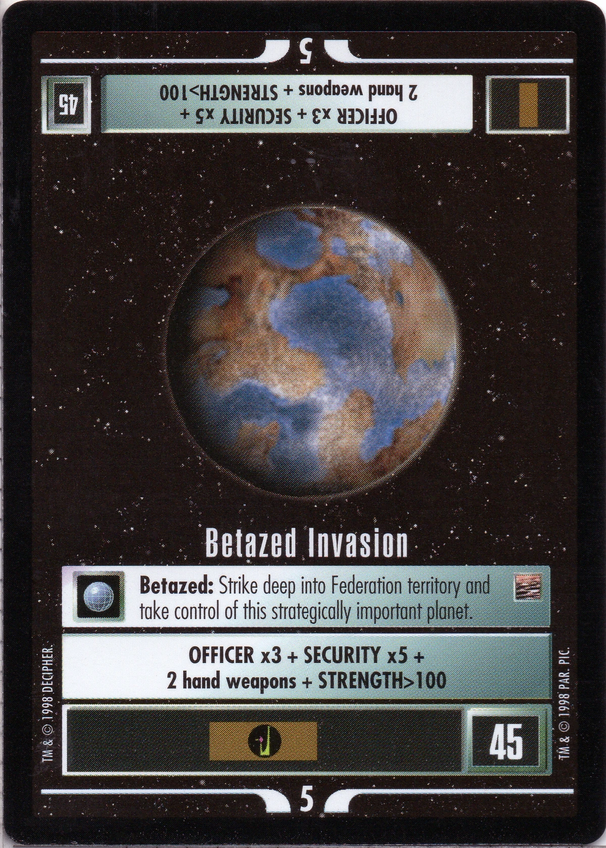 Betazed Invasion (TD) | CardGuide Wiki | Fandom