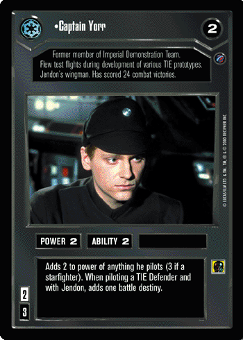 Captain Yorr | CardGuide Wiki | Fandom