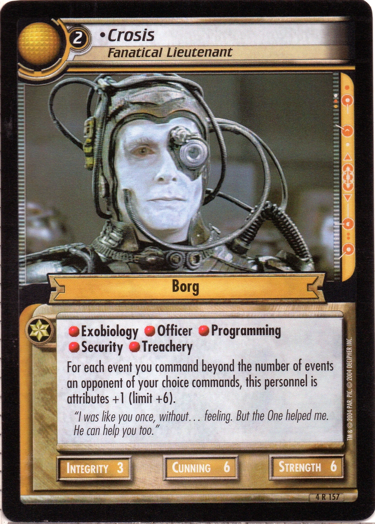 Crosis - Fanatical Lieutenant (RF2) | CardGuide Wiki | Fandom