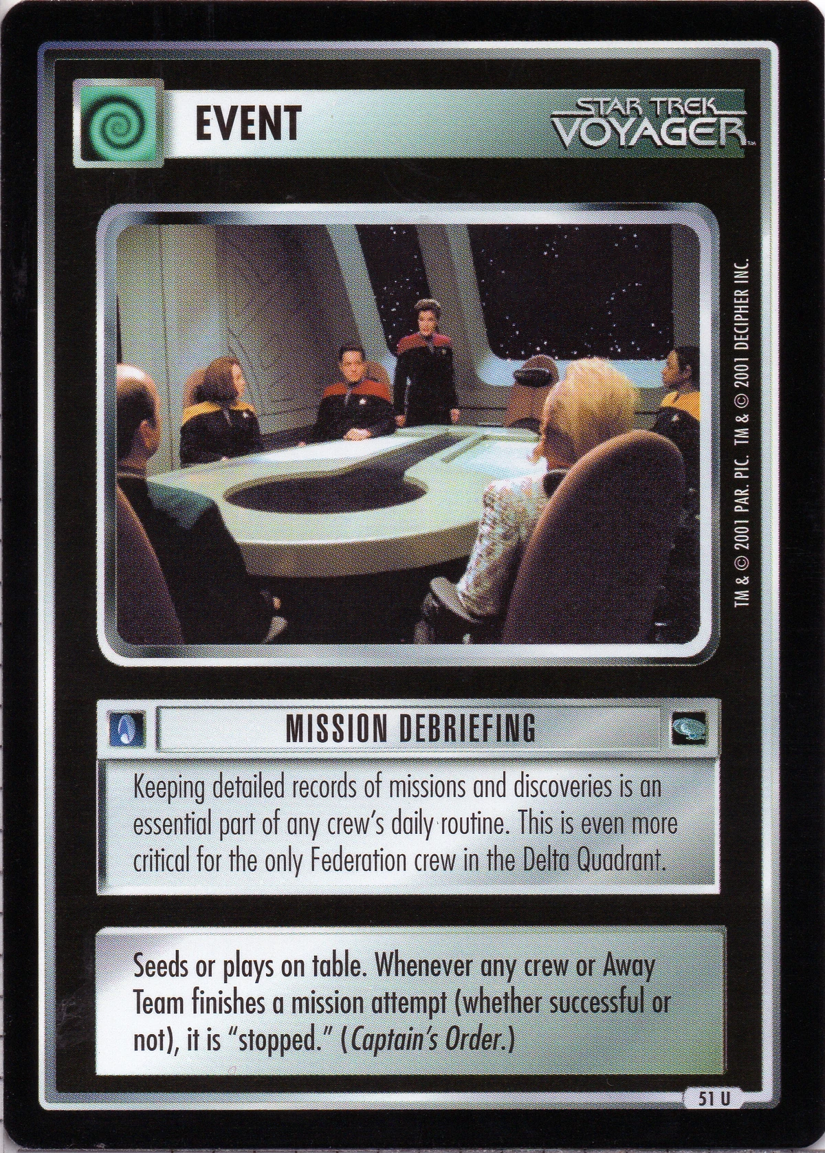 Mission Debriefing (VOY) | CardGuide Wiki | Fandom