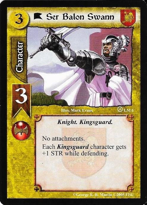 Ser Balon Swann (VPS) | CardGuide Wiki | Fandom