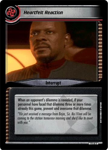 Heartfelt Reaction (LW) | CardGuide Wiki | Fandom