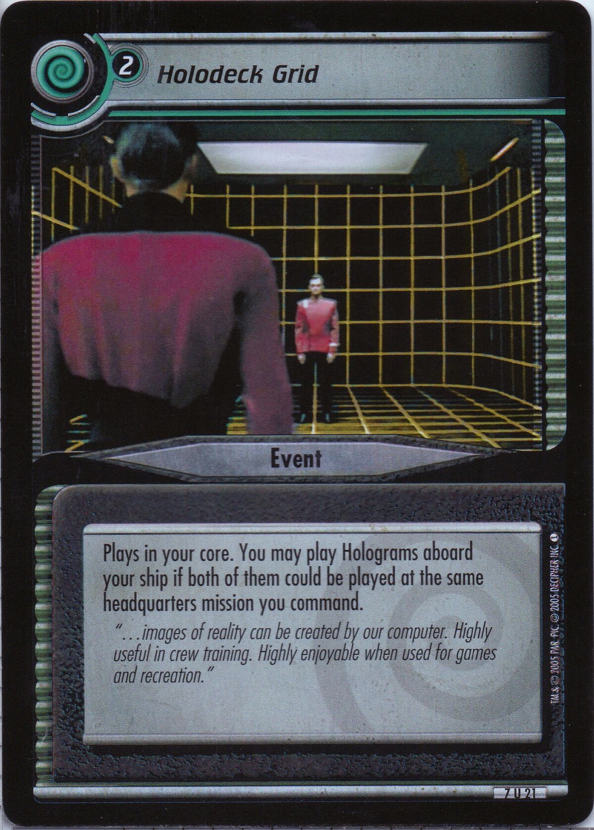Holodeck Grid Snw Cardguide Wiki Fandom