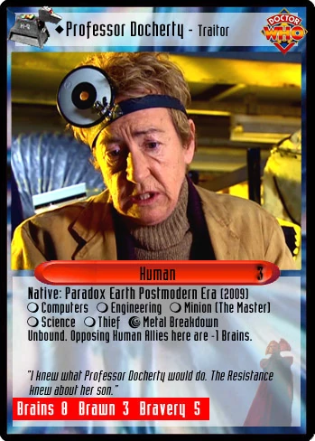 Professor Docherty - Traitor (LoT) | CardGuide Wiki | Fandom