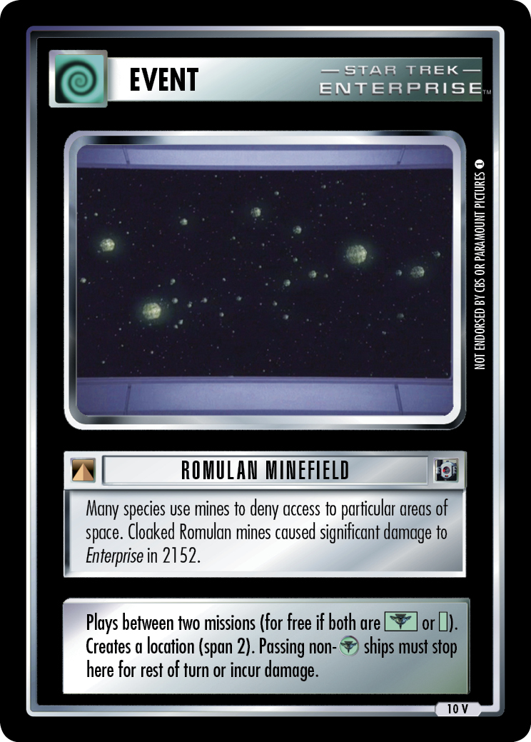 Romulan Minefield Cf Cardguide Wiki Fandom