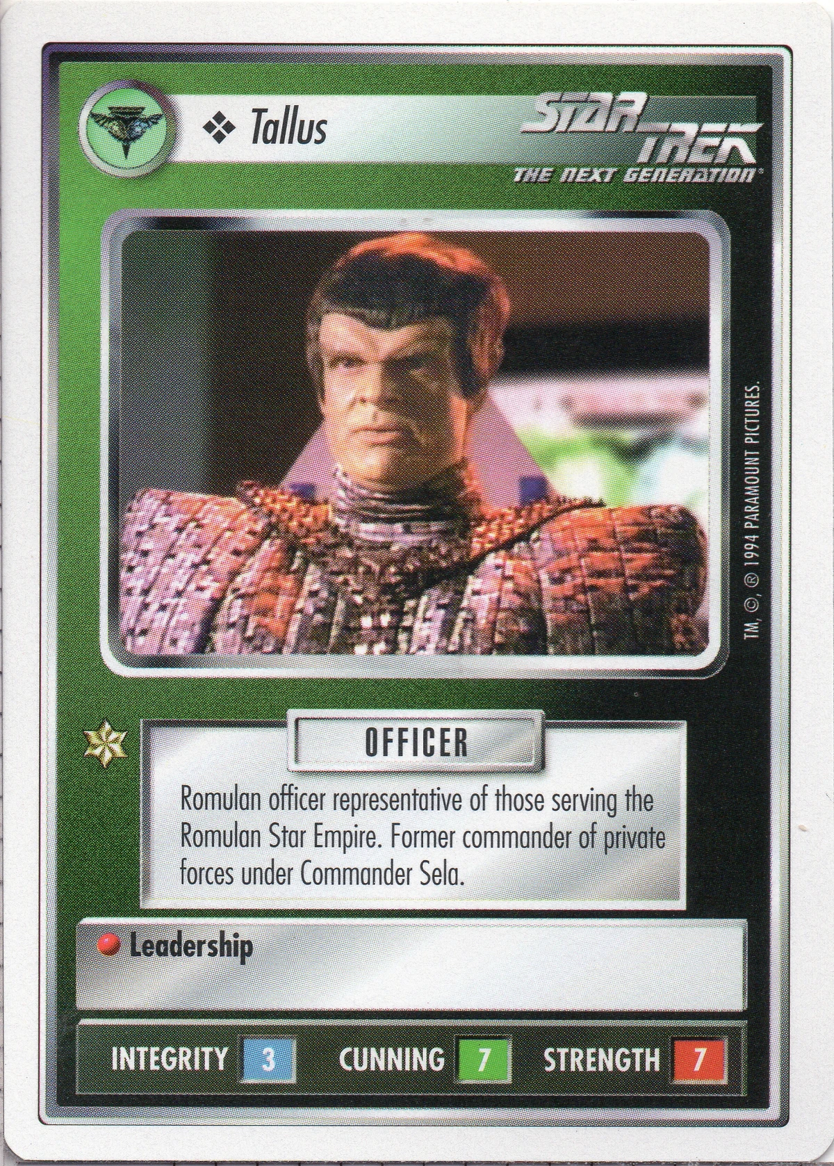 Tallus (PU94) | CardGuide Wiki | Fandom