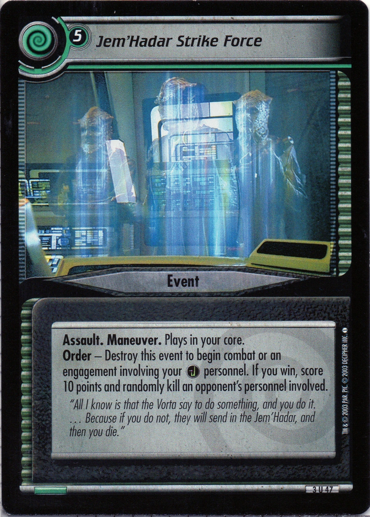 Jem'Hadar Strike Force (CtA) | CardGuide Wiki | Fandom