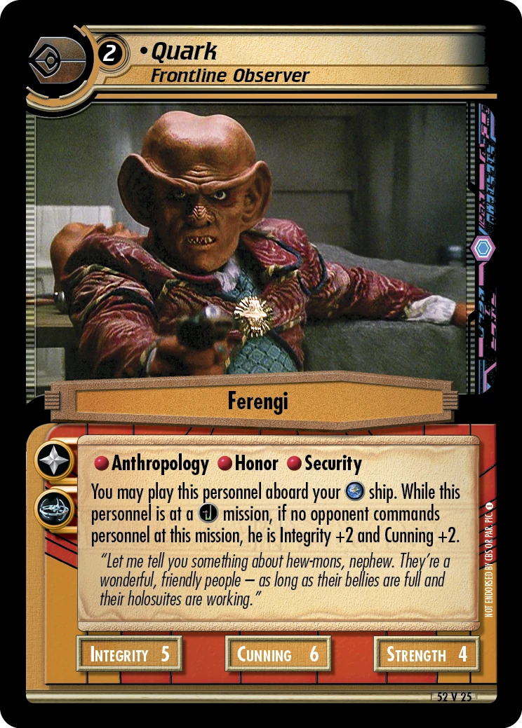 Quark - Frontline Observer (AR) | CardGuide Wiki | Fandom