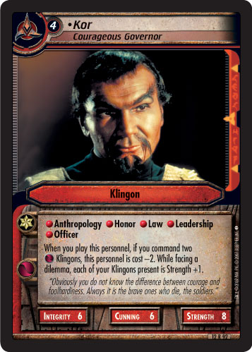 Kor - Courageous Governor (TATV) | CardGuide Wiki | Fandom