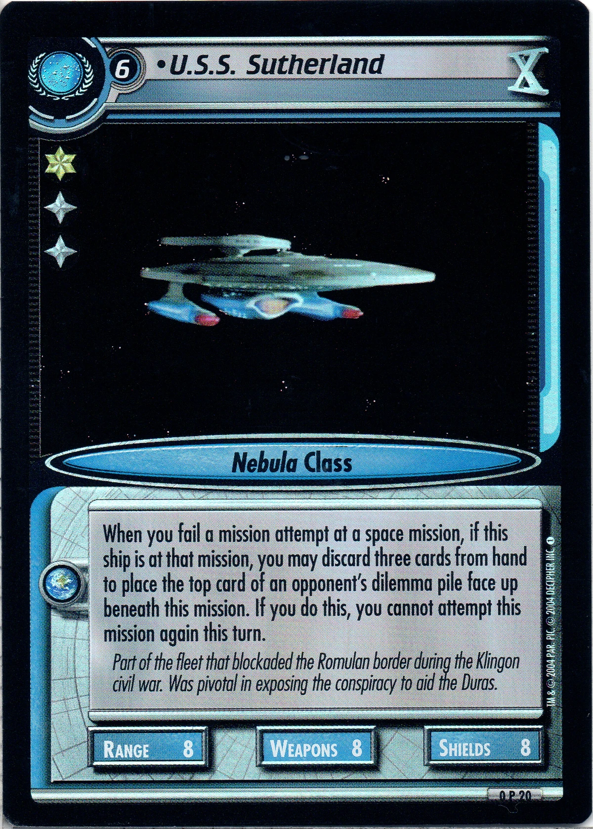 U.S.S. Sutherland (10AC) | CardGuide Wiki | Fandom