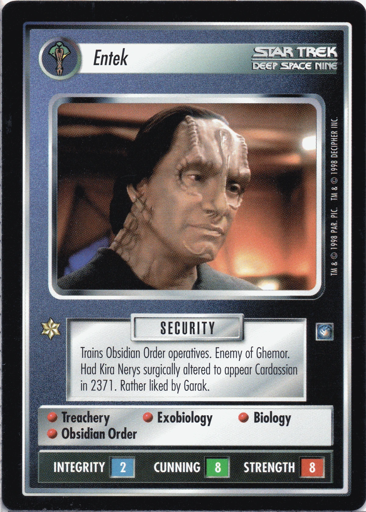 Entek (DS9) | CardGuide Wiki | Fandom