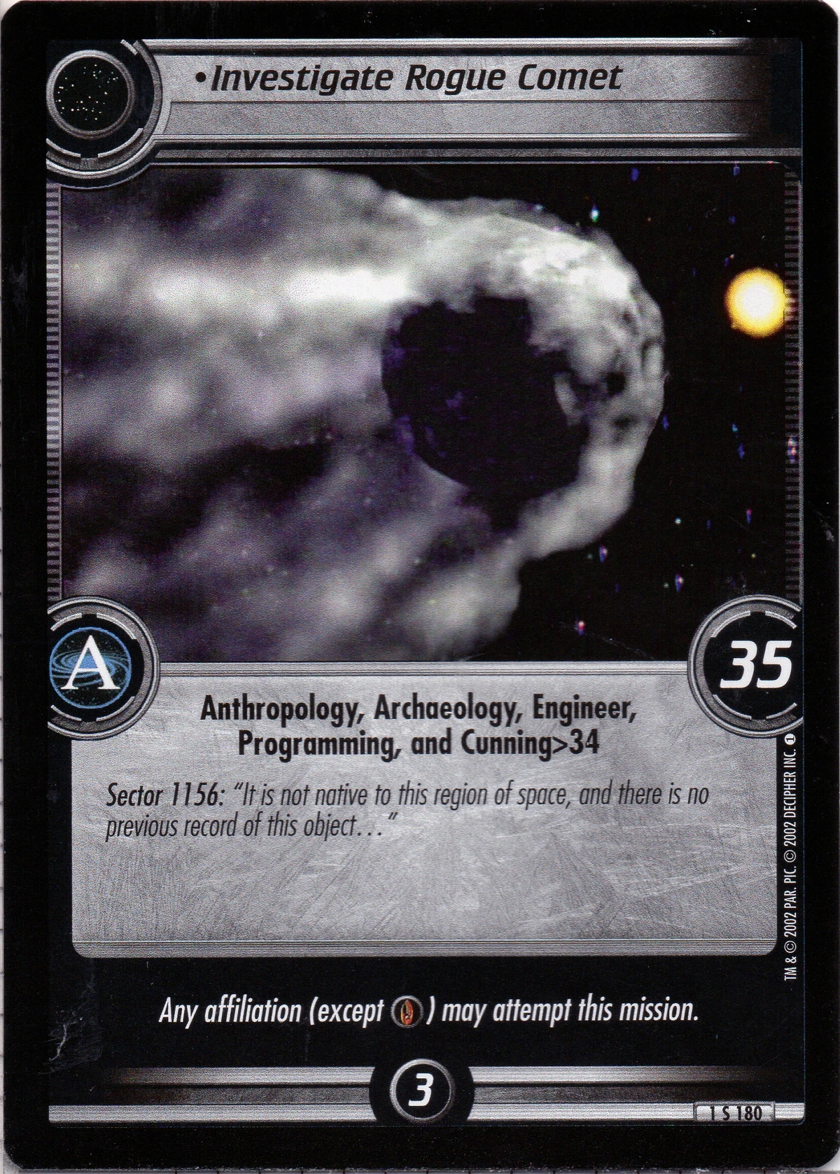 Investigate Rogue Comet (2E) | CardGuide Wiki | Fandom
