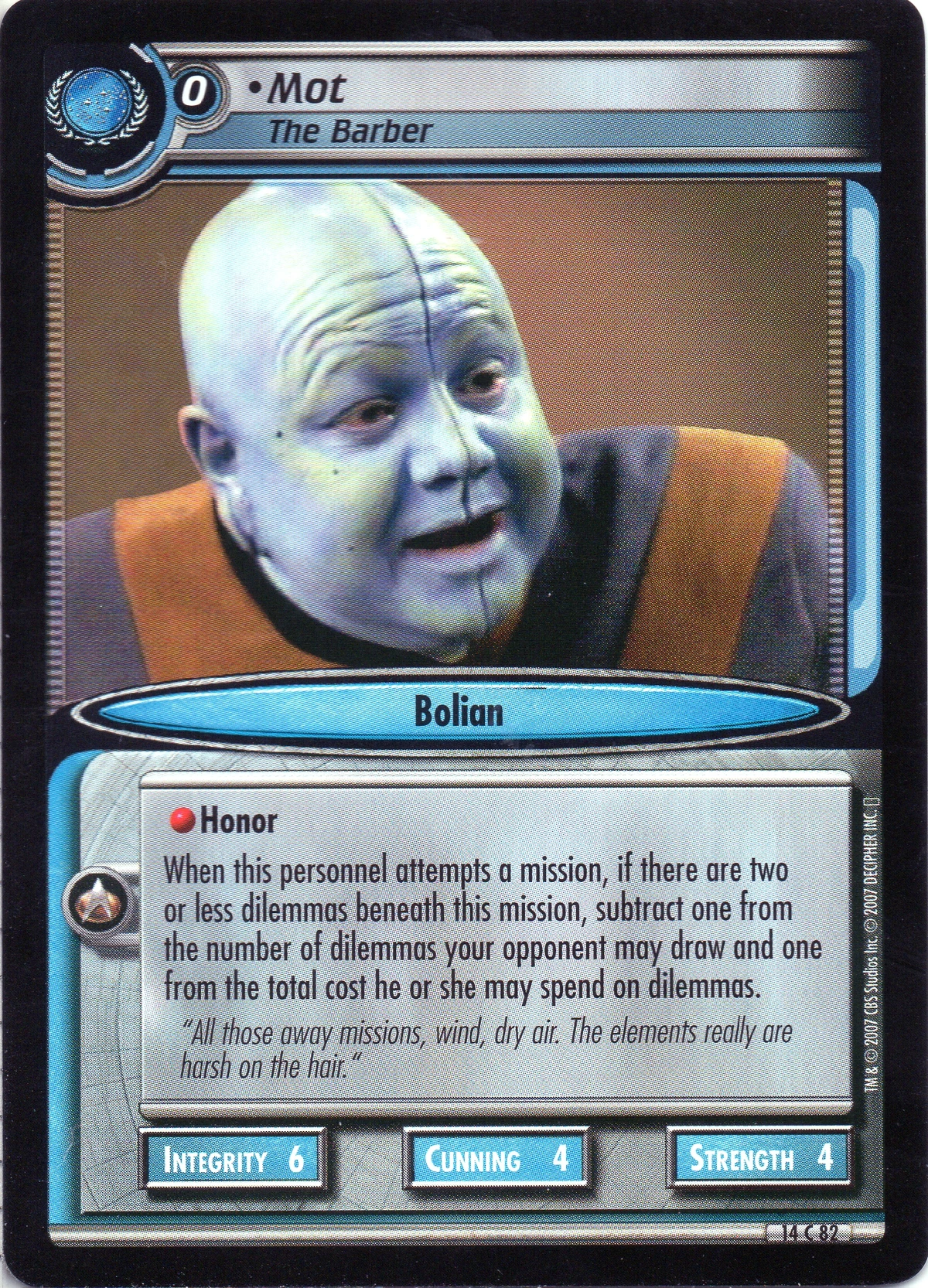 Mot - The Barber (WYLB) | CardGuide Wiki | Fandom