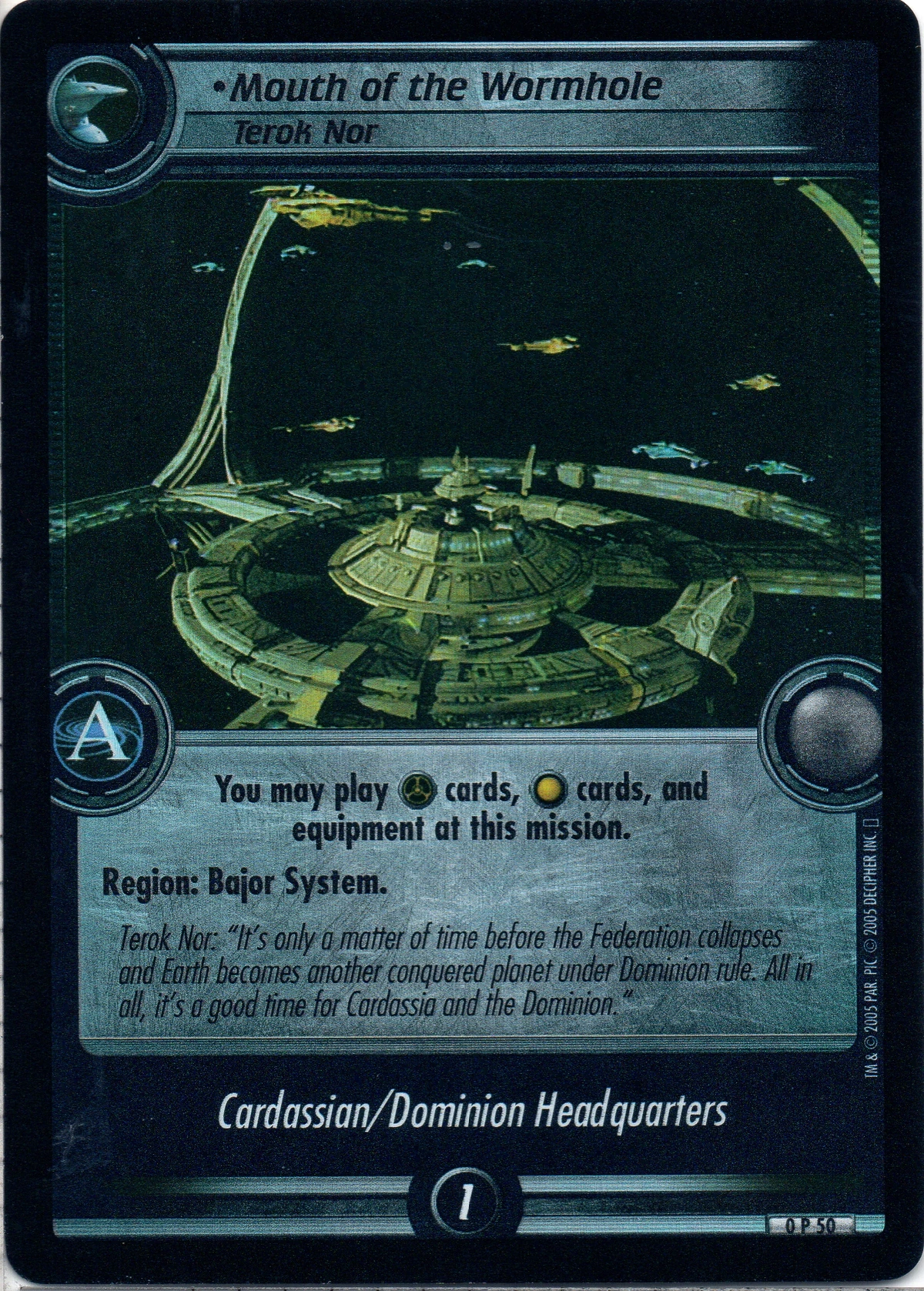 Mouth of the Wormhole - Terok Nor (HM) | CardGuide Wiki | Fandom