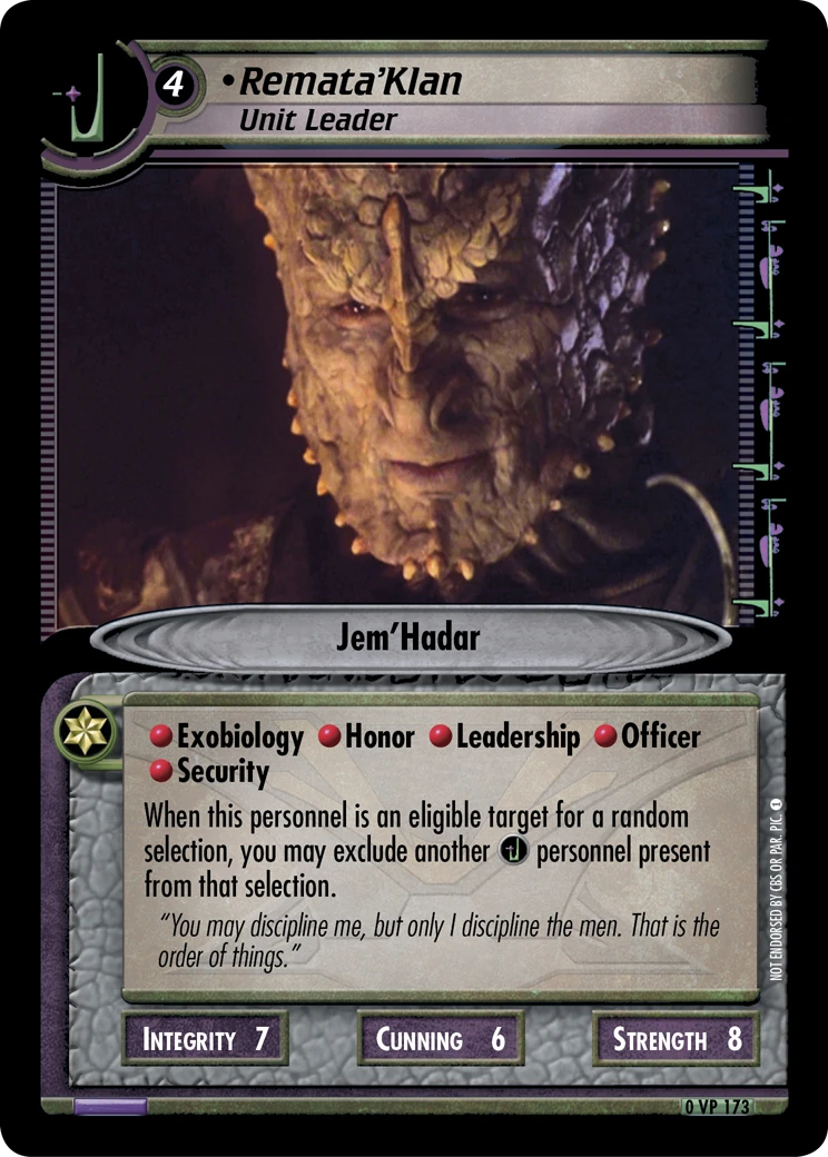 Remata'Klan - Unit Leader (VP) | CardGuide Wiki | Fandom