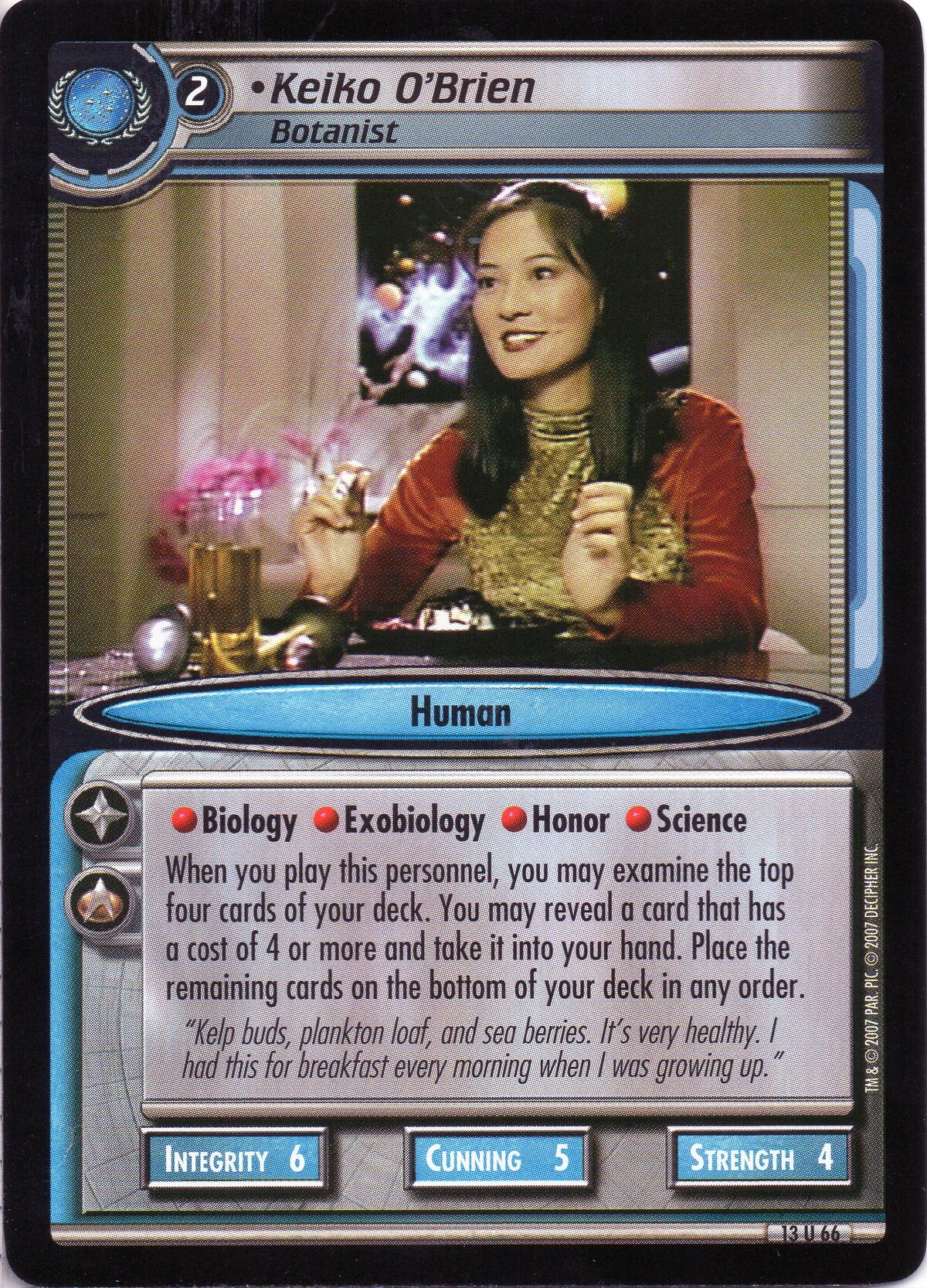 Keiko Obrien Botanist Iamd Cardguide Wiki Fandom