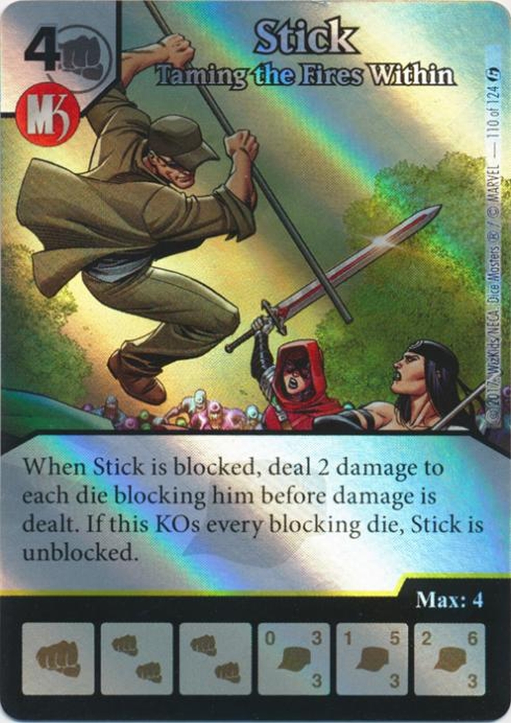 Stick Taming The Fires Within Gotg Foil Cardguide Wiki Fandom