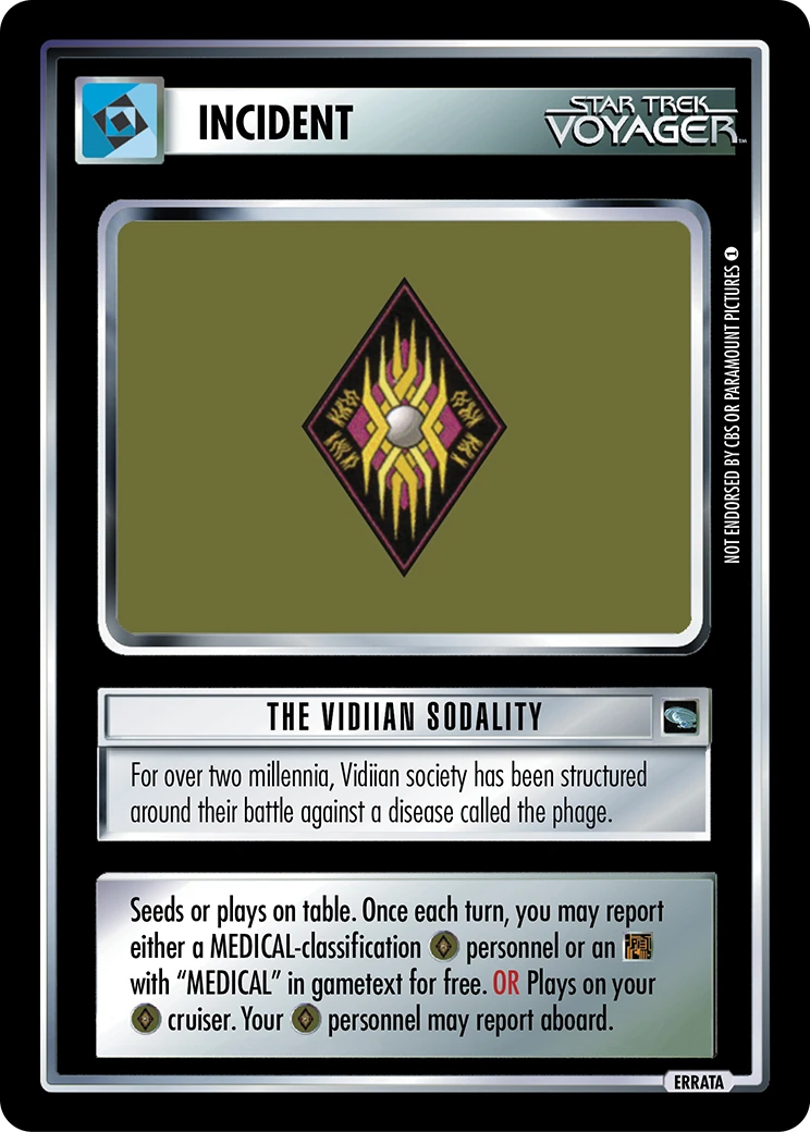 The Vidiian Sodality (Errata 2) (VOY) | CardGuide Wiki | Fandom