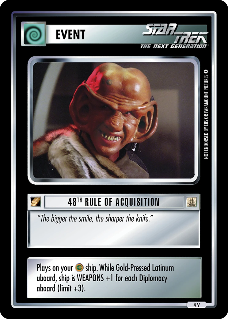 48th Rule of Acquisition (SotL) | CardGuide Wiki | Fandom