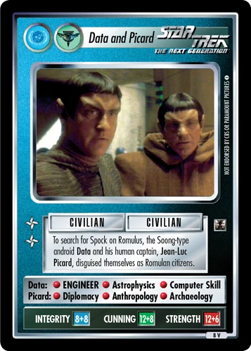 Data and Picard (IC) | CardGuide Wiki | Fandom