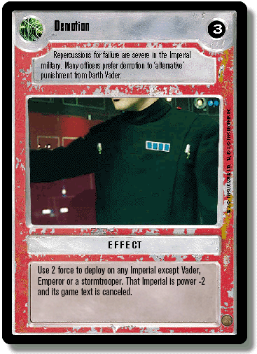 Demotion (PL) | CardGuide Wiki | Fandom