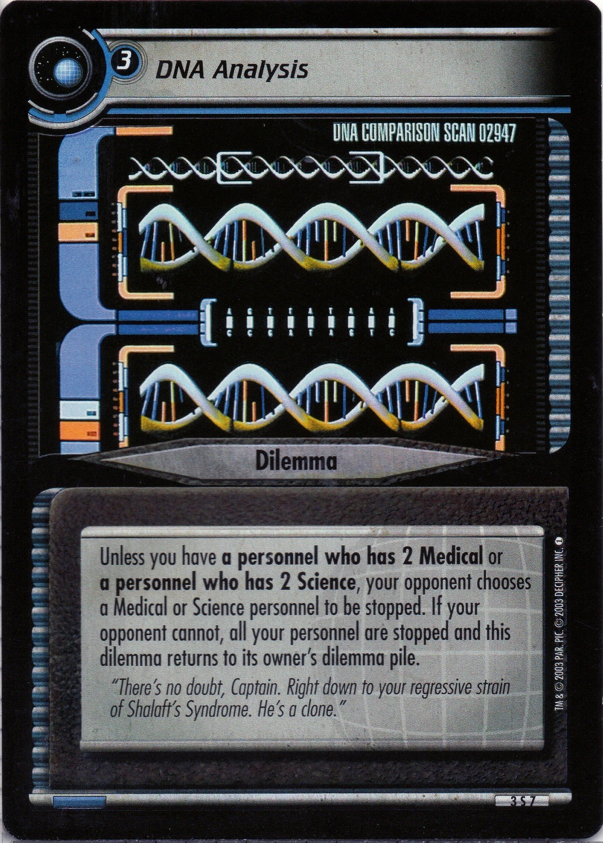 DNA Analysis (CtA) | CardGuide Wiki | Fandom