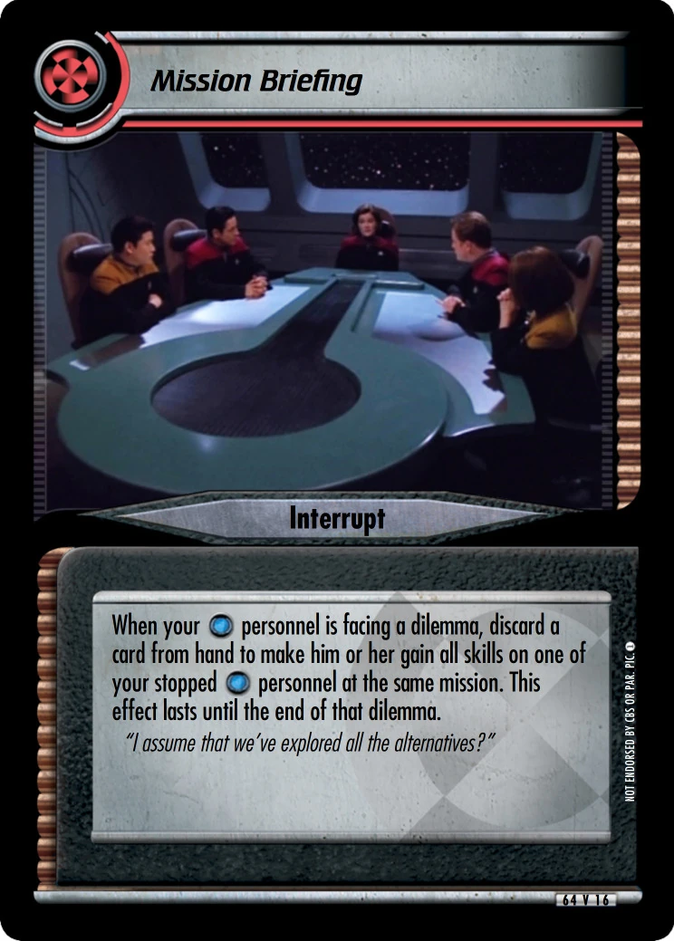 Mission Briefing (FOW) | CardGuide Wiki | Fandom