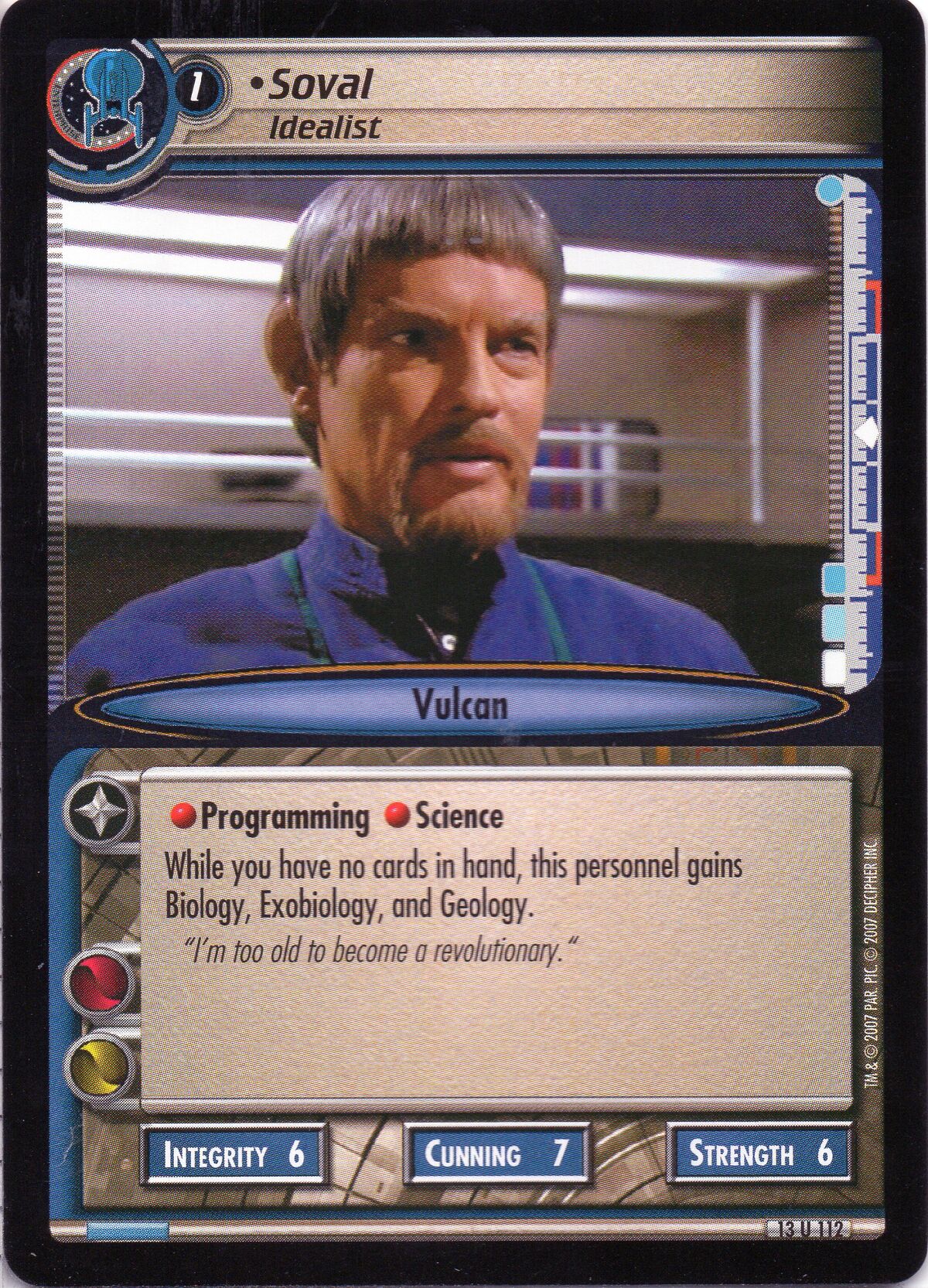 Soval Idealist Iamd Cardguide Wiki Fandom